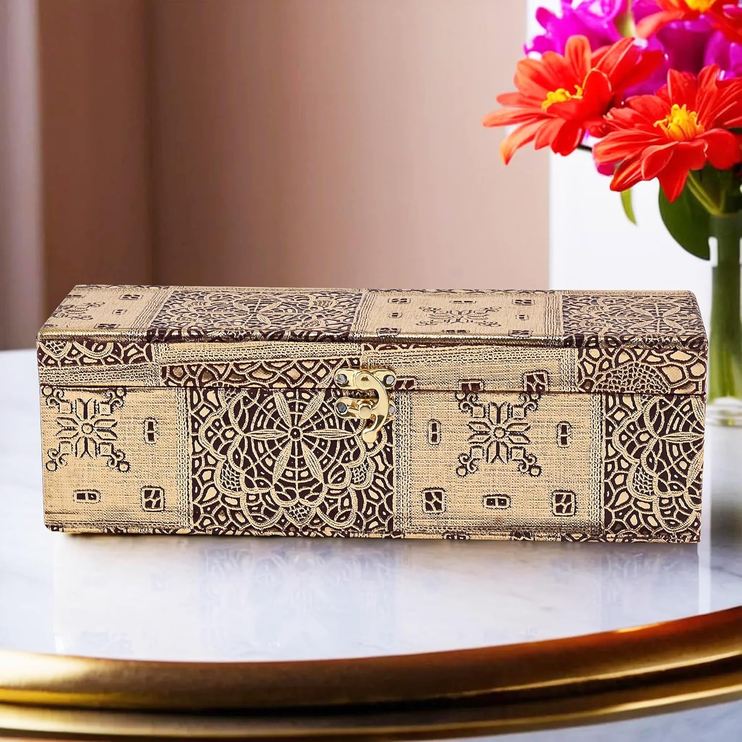 Velvet Bangle Box with Rod for Women