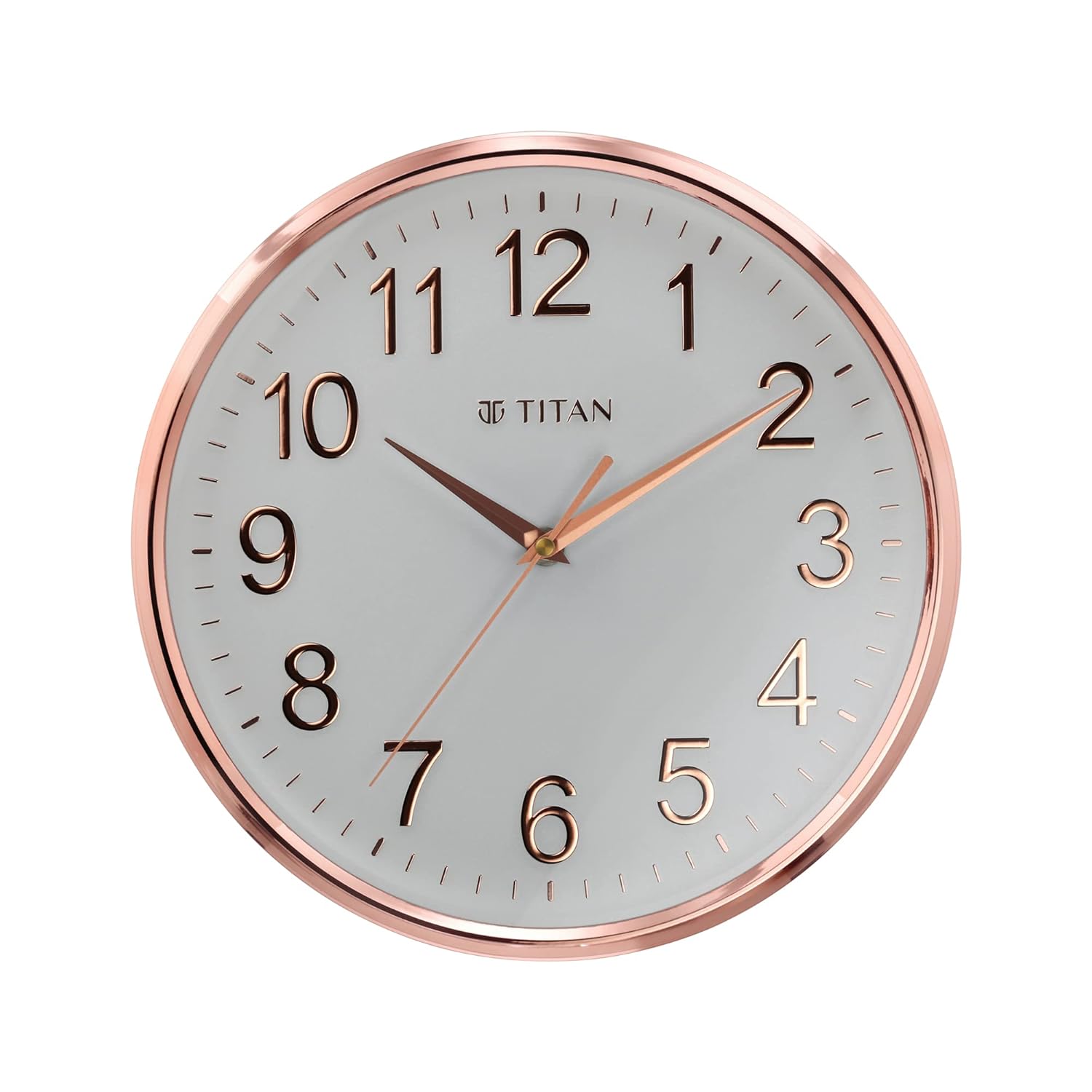 Rose Gold Metallic Finish Silent Wall Clock - 30cm x 30cm
