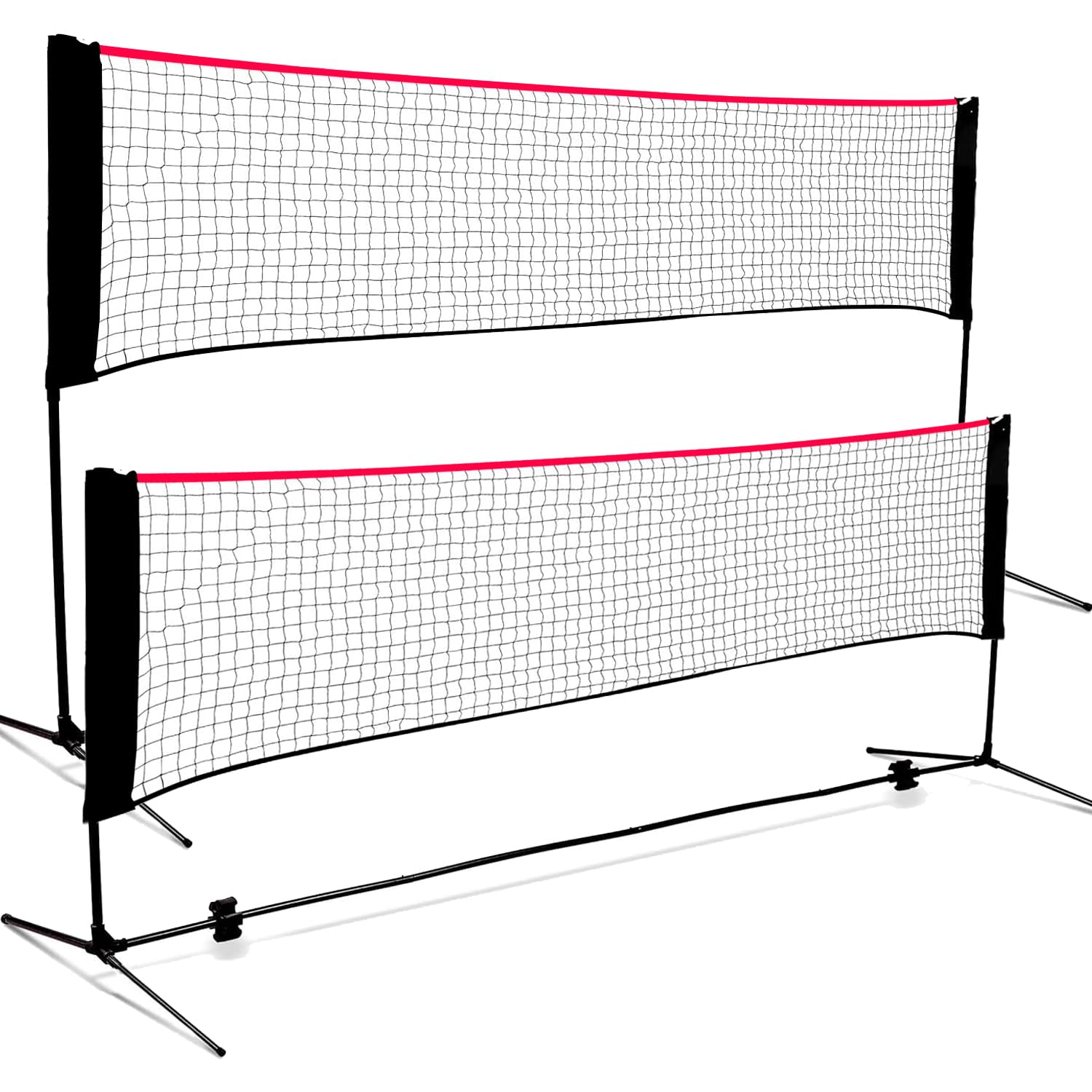 Badminton Net with Foldable Stand for Outdoor Games