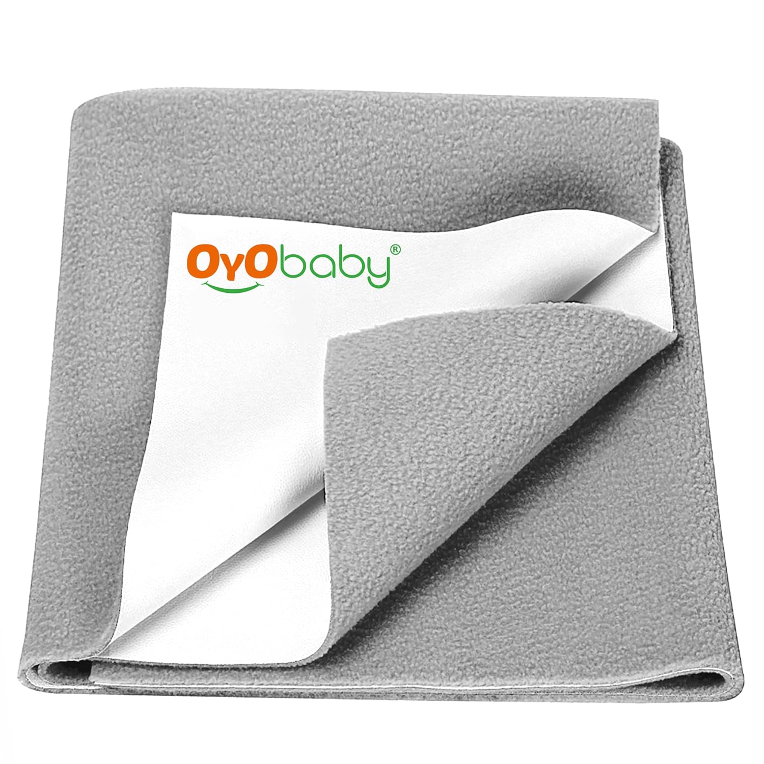 Grey Waterproof Quick Dry Bed Protector Sheet for Toddlers